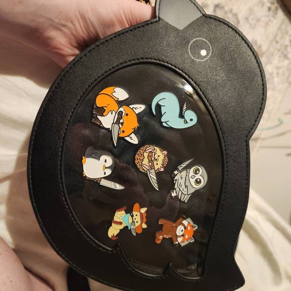 Crow Ita Bag Black Crossbody Purse - Etsy