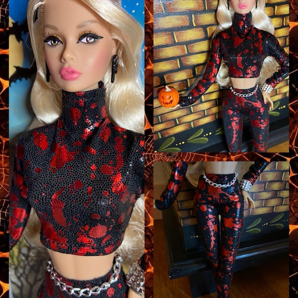 Haunt Couture Doll Clothes: "blood Leggings" Dress High Fashion Dress ...