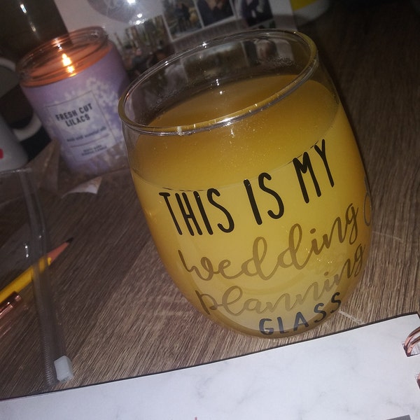 Wedding Planning Glasses, Engagement Gift, Engagement Gifts, Engagement ...
