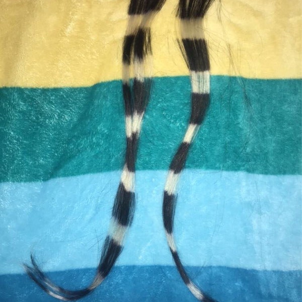 Custom Scene Kid Raccoon Tail Hair Extension - Etsy