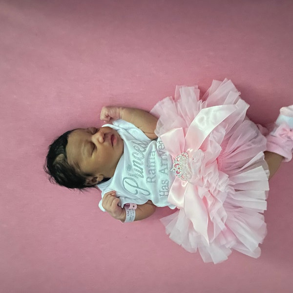 Princess Baby Girl Coming Home Outfit: Pink Bloomer Set - Etsy