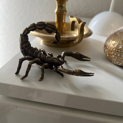 Bronze Scorpion Statue Scorpion Figure scorpion Sculpture Arachnida ...