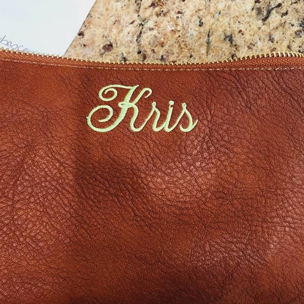 Monogram Wristlet With Mini Initial | Monogram Wristlet Wallet ...