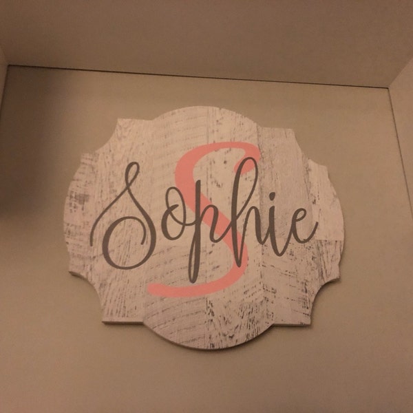 Personalized Printed Wood Name Sign - Etsy