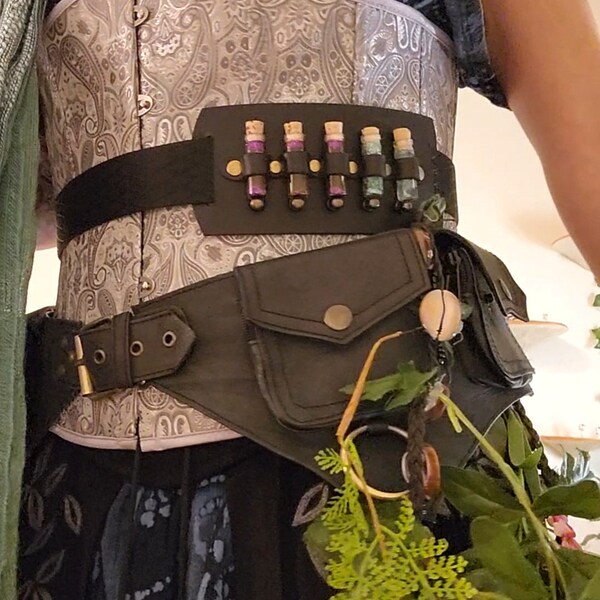 Five Bottle Steampunk Belt Slide - Steampunk Accessory - Belt Slide - # ...