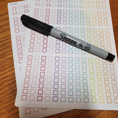 Checklists Planner Stickers, Checklist Strip Stickers Varied Sizes G125 ...