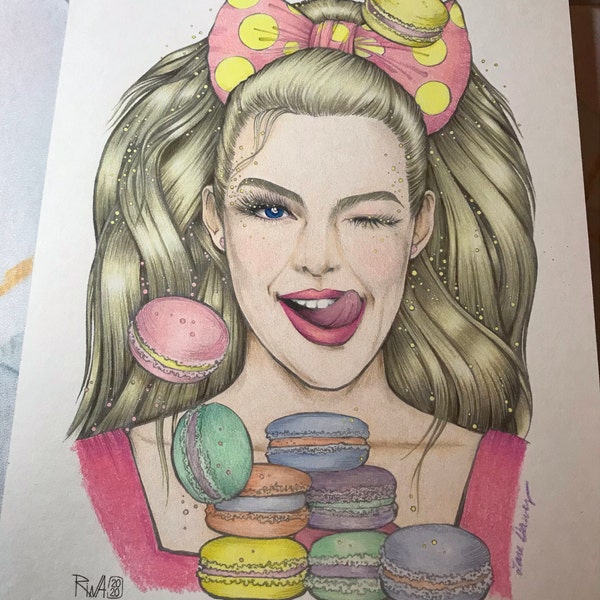 Macaroons | Coloring Page | Printable Adult Colouring Pages Book ...