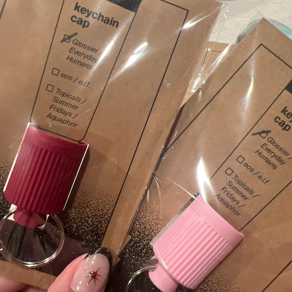 Gloss Keychain Cap - Swivel Cap for Glossier Balm Dotcom (and Everyday ...