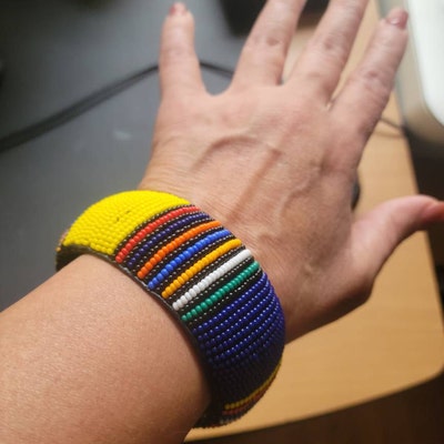 African Beaded Bracelets, African Beaded Bangles, Maasai Wrist ...