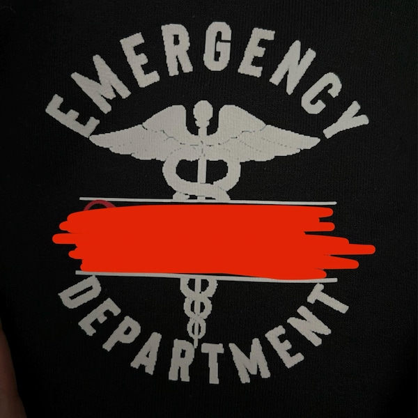 Custom ER Sweatshirt, Emergency Department Shirt, ED Sweater ...