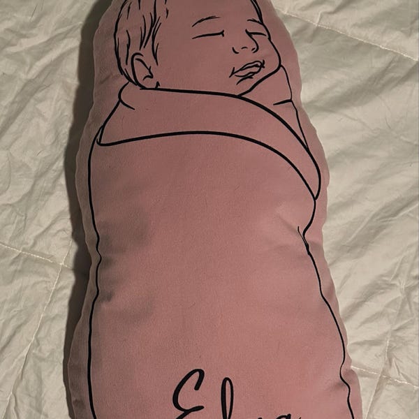 Customized Life-size Newborn Baby Pillow Birth Gift Keepsake - Etsy