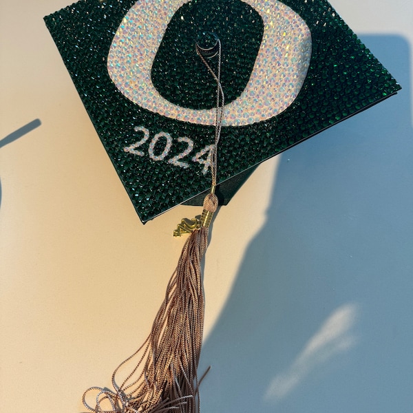 Gold Graduation Cap Topper, Custom Grad Cap, Graduation Cap Design ...