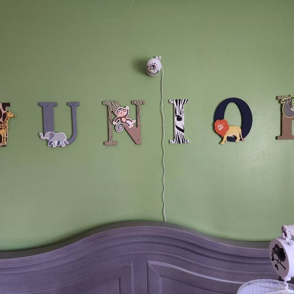 Safari Theme Hand Painted Letters - Etsy