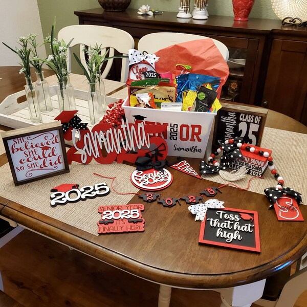 Personalized Senior Buckets, Personalized Senior Bin, Class of 2026 ...