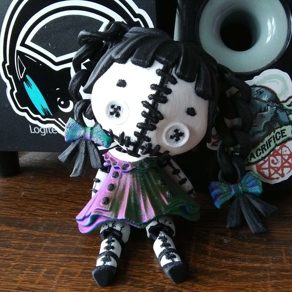 Creepy Doll - 3D Print Articulated Creepy Doll Figure- Creepy Cute Art ...