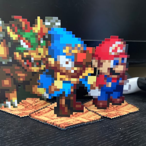 Super Mario RPG Video Game Sprites - Nintendo Inspired Art - Etsy
