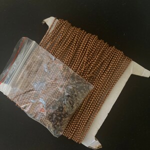 10 Ft Stainless Steel Chunky Ball Chain 3.2mm Ball Size With - Etsy