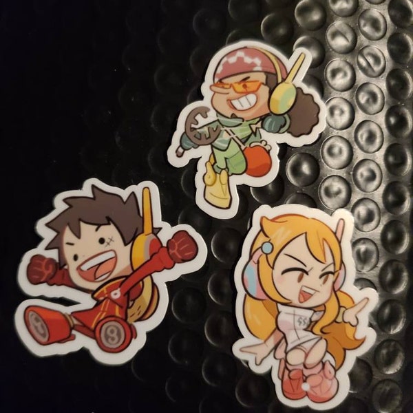 NEW One Piece Anime Straw Hat Stickers - Etsy