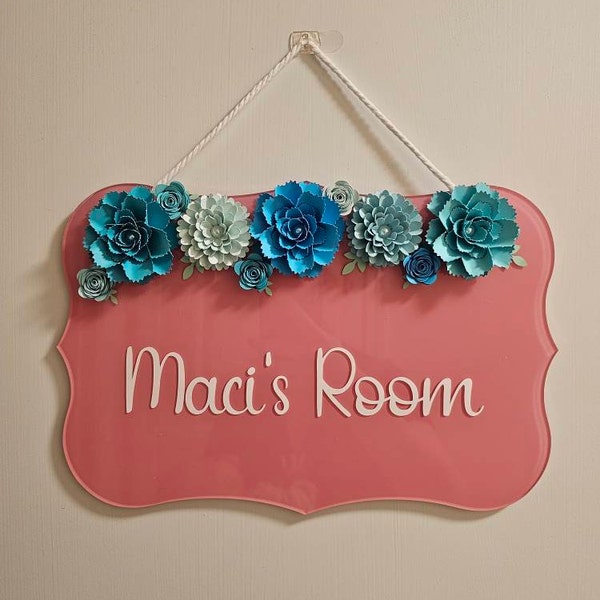 Acrylic Hanging Sign, Custom and Personalized Sign, Name Sign, Business ...