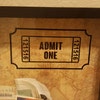 Admit One "ticket" Decal ~ Perfect for Making Ticket Memory Shadow ...