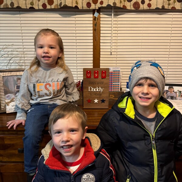 Deployment Countdown Calendar Military Homecoming Gift Wooden Military ...