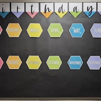 Boho Classroom Decor, Boho Birthday Bulletin Board - Etsy UK