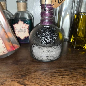 Peruvian Darkness Magic Potion Apothecary Herbology Glass Bottle Prop ...