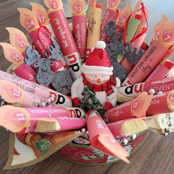 24 Duplo Banderoles Advent Calendar Favorite Person Funny and Witty ...