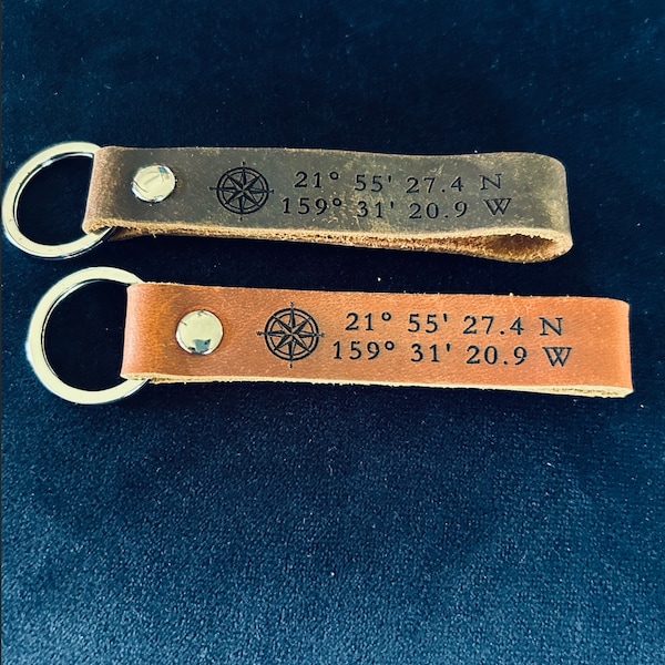 In MEMORY Of, MEMORIAL KEYCHAIN, Memorial Leather Gift, Remembrance ...