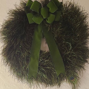 Emerald Green Velvet Wreath Bow, St. Patricks Day Velvet Bow, Christmas ...