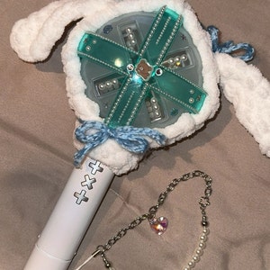 Engenebong, Pink Bunny Enhyphen Crochet Fluffy Lightstick Cover - Etsy