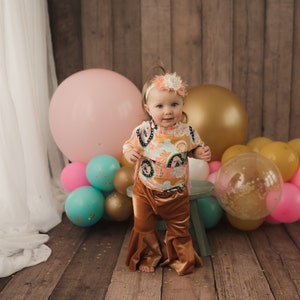 Yippee Ki Yay Cowgirl Bell Bottom Outfit Mustard Yellow Star - Etsy