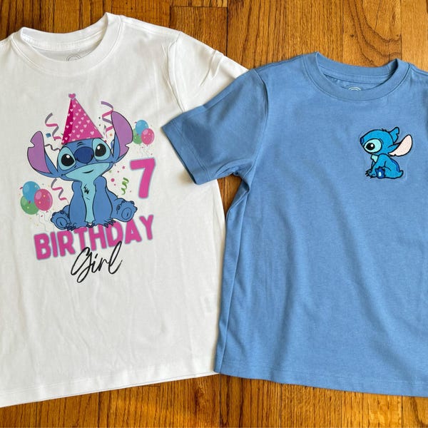 Stitch 7th Birthday PNG, Birthday Girl Stitch Digital Image, Lilo and ...