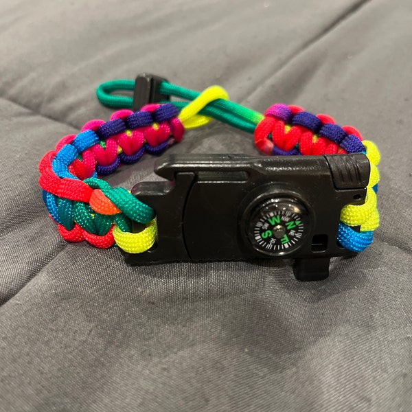 Paracord Survival Bracelet - Etsy