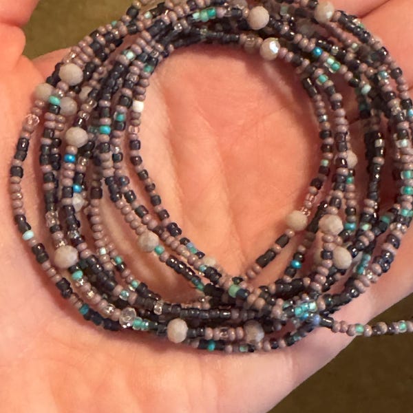 Single Strand Confetti Seed Bead Bracelet, Friendship Bracelet ...