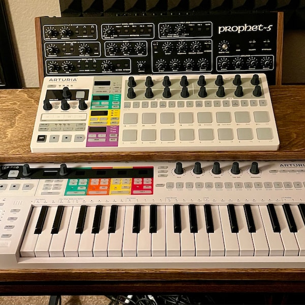 Arturia Keystep Desktop Synth Stand. Wooden Rack for Keystep 32 / 37 ...