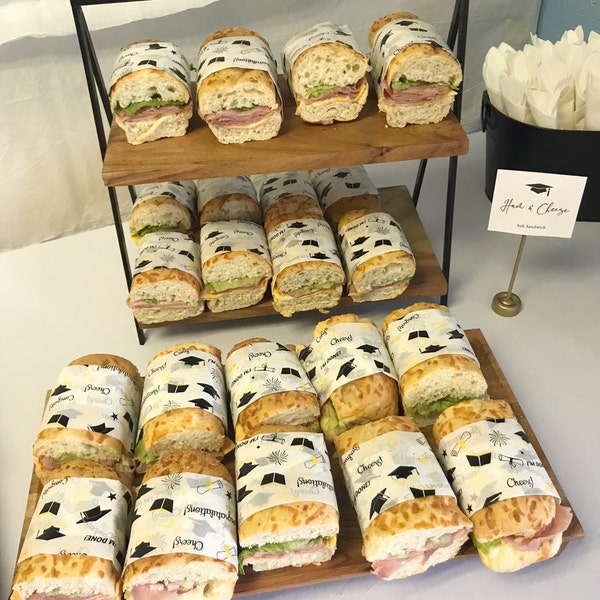 Graduation Buffet Food Cards Template, Printable Graduation Food Labels ...