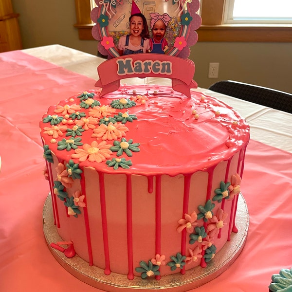 Ms. Rachel Birthday Cake Topper, Song for Littles Cake Topper Shaker ...