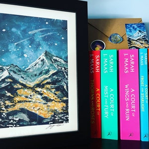 Velaris Painting Print Gouache Painting Velaris City of Starlight ...