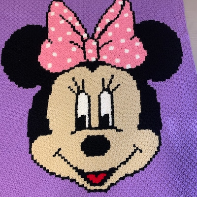 Minnie Mouse C2C Row by Row Written Instructions Graph PDF Download ...
