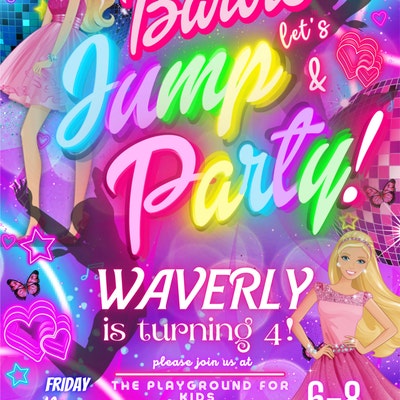 Barb and Ken Invitation, Barb Doll Pool Party Invitation, Summer Party ...