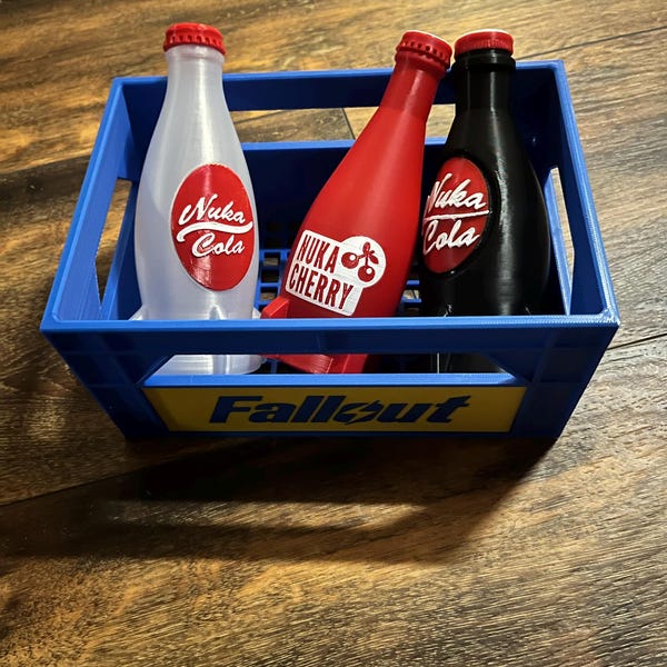 Nuka Cola Bottles and Crate - Unofficial Prop (3D - Printed) - Etsy