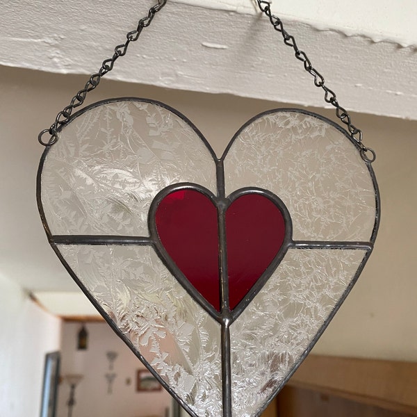 Heart Lace Stained Glass - Etsy