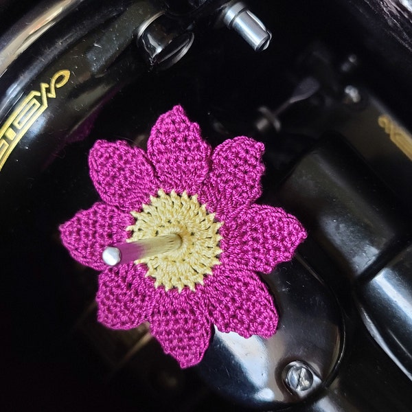 Rose Spool Pin Doily Made to Order 100% Cotton, 2 Inches in Diameter ...