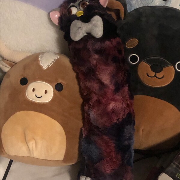 Long Furby Small Worm Fancy Rainbow and Red Squeaky Boi small Long ...