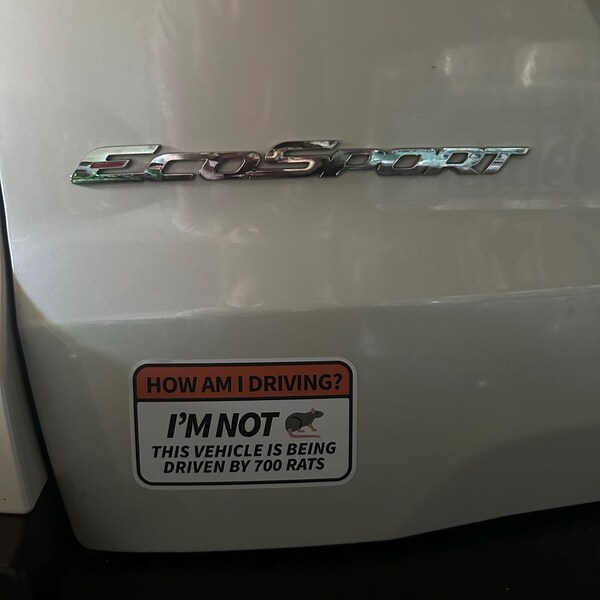 How Am I Driving? Funny Bumper Sticker I'm Not This Vehicle is Being ...