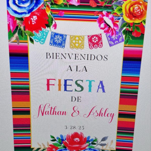 Spanish Birthday Welcome Sign, Printable Welcome Poster for Party Decor ...