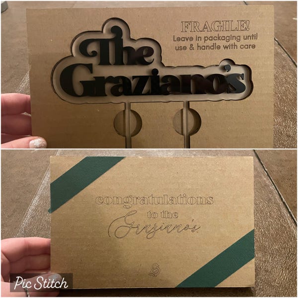 Custom Wood Arch Label Signs With Stand | Engraved Labels | Buffet Food ...