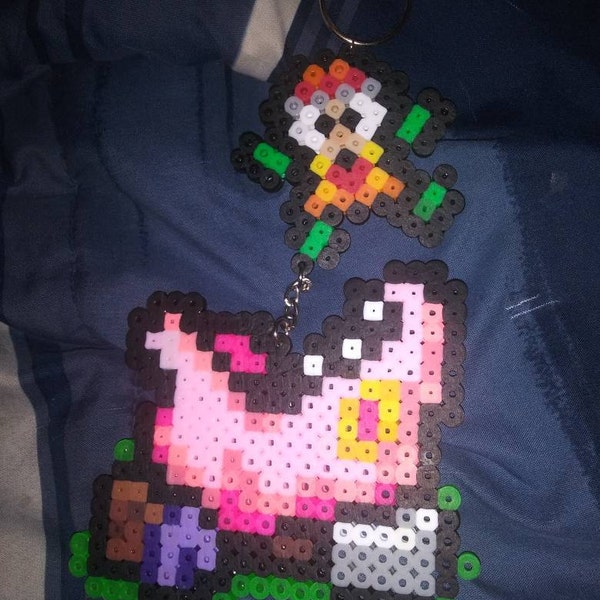 Maws Bead Sprite Keychain | Splatoon Salmon Run - Etsy