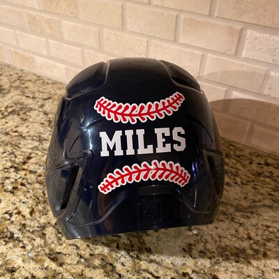 Personalized Baseball Stitches Decal Vinyl Baseball Sticker Dugout ...